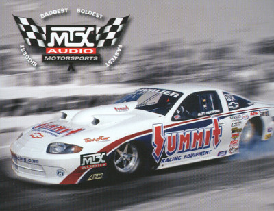 2005 Matt Hartford MTX Audio Chevy Cavalier Pro Stock NHRA postcard | eBay