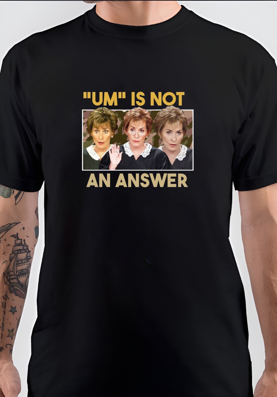 UM Is Not An Answer Judy Can Judge Me Funny Black S-5XL Unisex T-Shirt ...