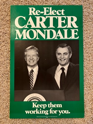 President Jimmy Carter Election Campaign Poster | eBay