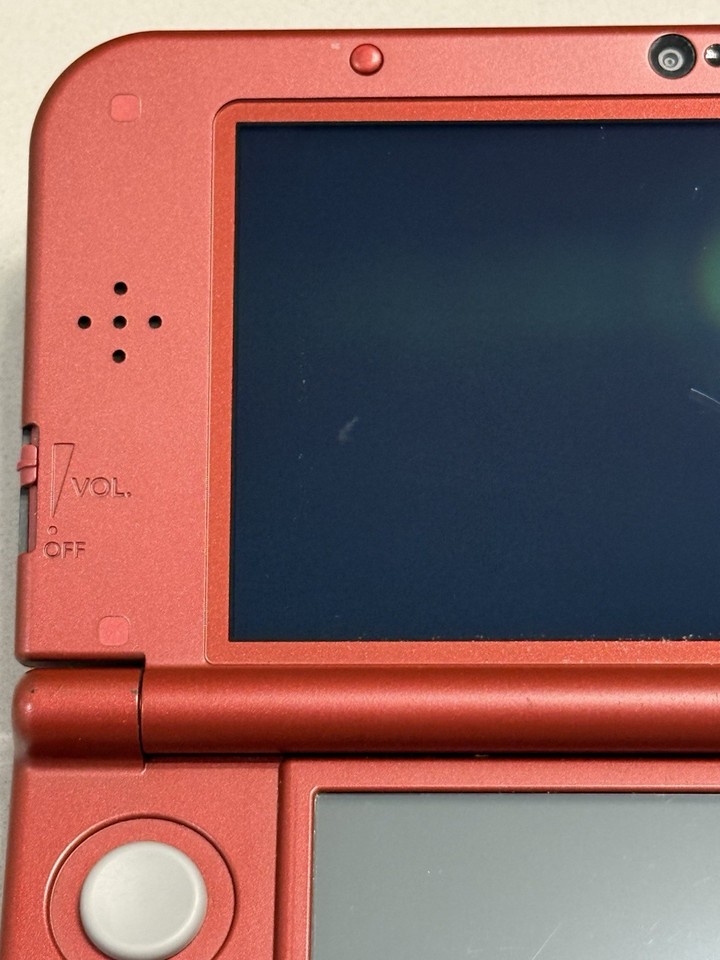 New Nintendo 3DS XL Red Handheld System Console US Version TESTED ...