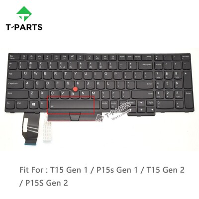 US Keyboard W/Backlit for Lenovo Thinkpad T15 Gen 1 T15 Gen 2 P15s Gen ...