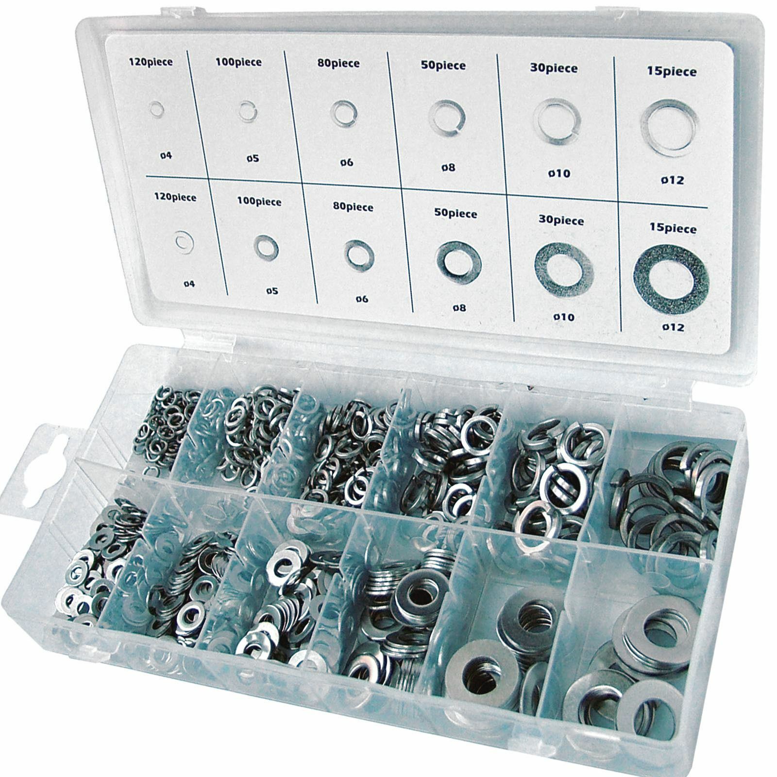 Rust Resistant Washers set 790 Stainless Steel Flat & Spring Washer ...