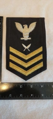 VINTAGE US NAVY PETTY OFFICER 1c YEOMAN RATE PATCH - VERY NICE !! | eBay