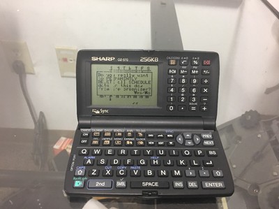 Sharp Wizard OZ-570PC Pocket Organizer 256 KB Black | eBay