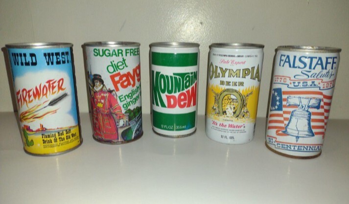 Lot Of 5 Vintage Soda Cans | eBay