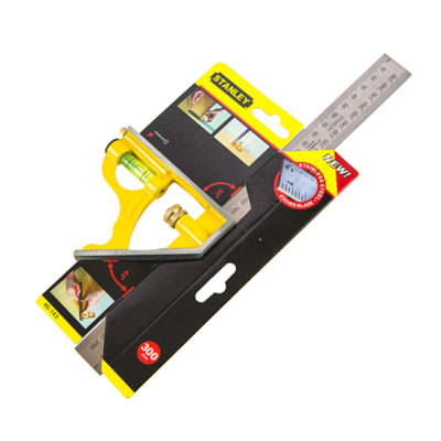 Stanley 46-143 300mm Measuring Combination Square Angle Ruler | eBay