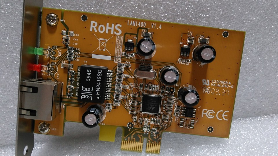 [Used] ROHS / LAN1400 / PCI EXPRESS CARD, V1.4, E227809, 1pcs | eBay