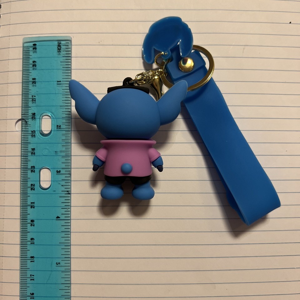 Stitch Rubber & Metal Keychain Disney Lilo And Stitch New! Fast ...