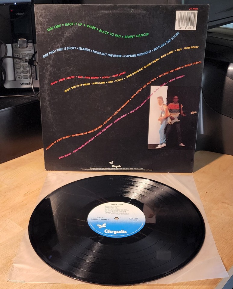 ROBIN TROWER – BACK IT UP (LP) Chrysalis FV 41420 | eBay