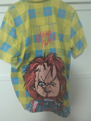 Universal HHN Halloween Horror Nights 2023 Yellow Chucky Button Down ...