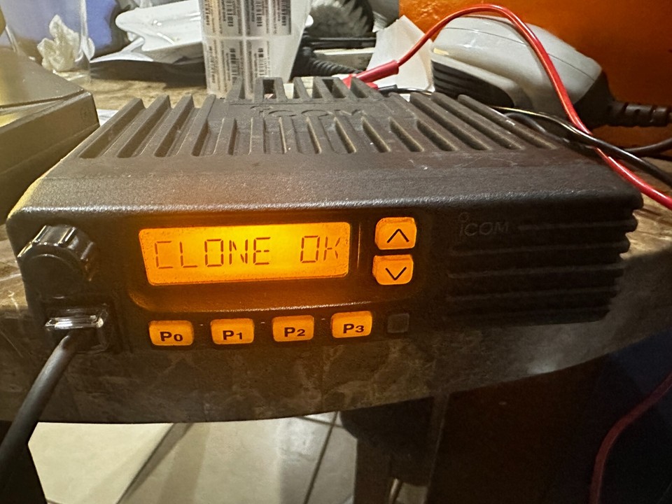 LOT 10 ICOM MOBILE IC-F121 VHF 128 CH + ICOM HM-148 MICROPHONE POWER ...