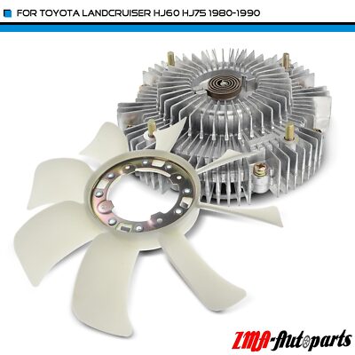 Fan Blade & Fan Clutch for Toyota Landcruiser HJ60 HJ75 4.0L 2H Diesel ...
