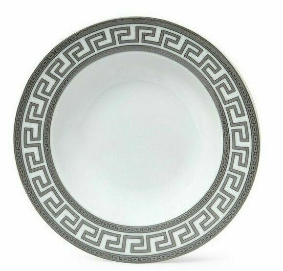 20 Piece Platinum Greek Key Bone China Dinner Serving Dish Set for 4 ...