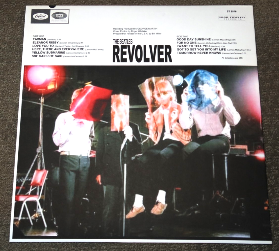 The Beatles REVOLVER LP ~FANTASY Capitol 1966 ALBUM cover only~Cool ...