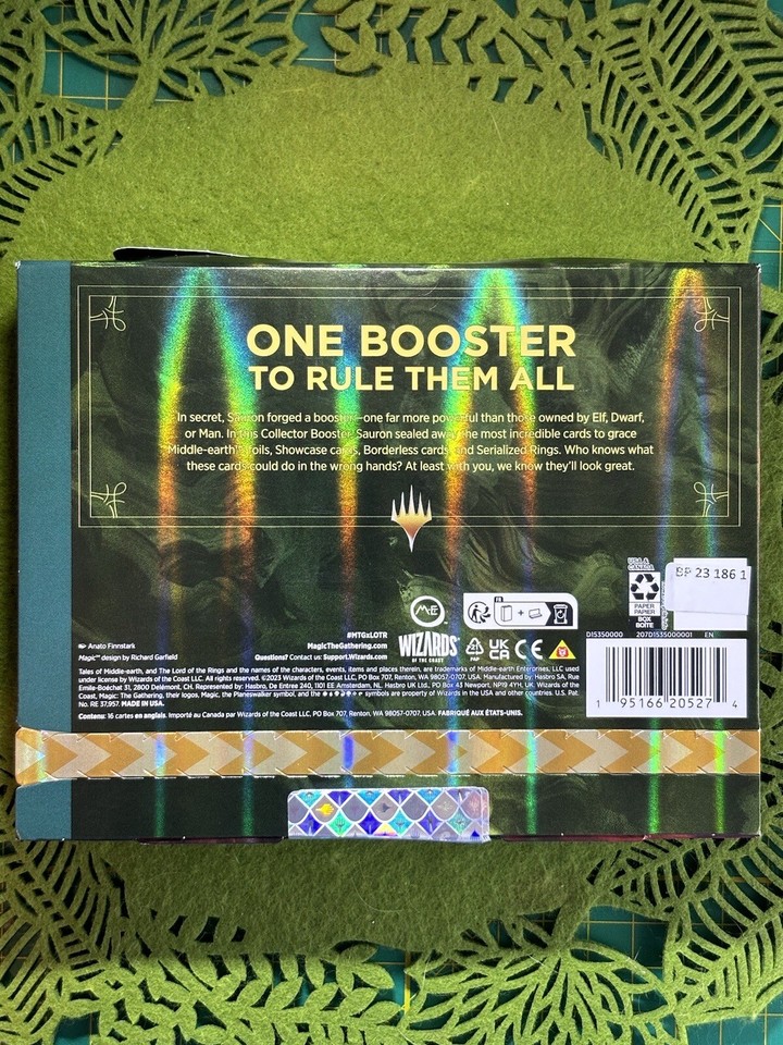 OMEGA BOX Magic The Gathering UNIVERSES BEYOND Lord of the Rings ...