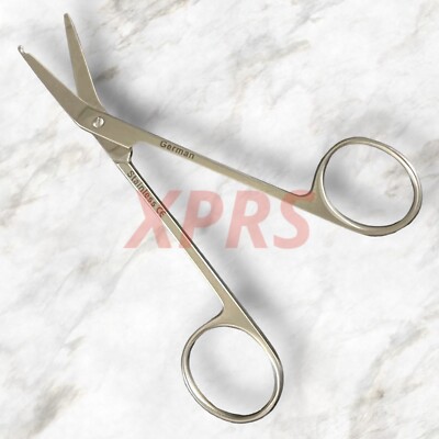 Set of 5 Brown Stitch Scissors, 4", Angled, Delicate Pattern, Premium ...