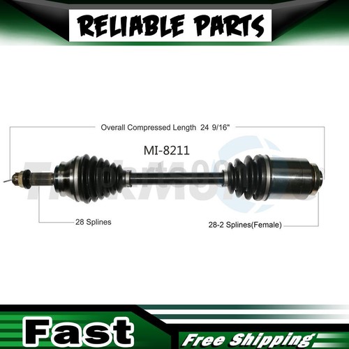 CV Half Shaft Axle Front Passenger Right Fits 2007 2008 Mitsubishi ...