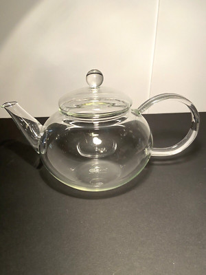 Jenaer Glass Clear Glass Teapot w/ Lid made in Germany 6" tall MINT | eBay