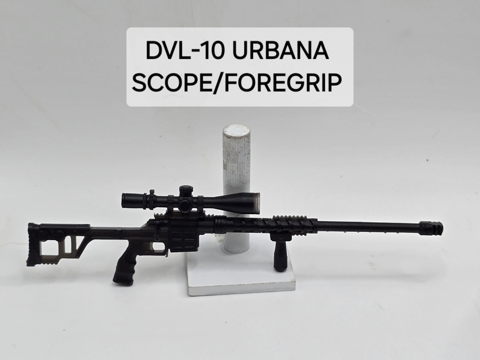 3d Printed DVL-10 LOW LIGHT SNIPER RIFLE 1:12 GI Joe Classified/Marvel ...