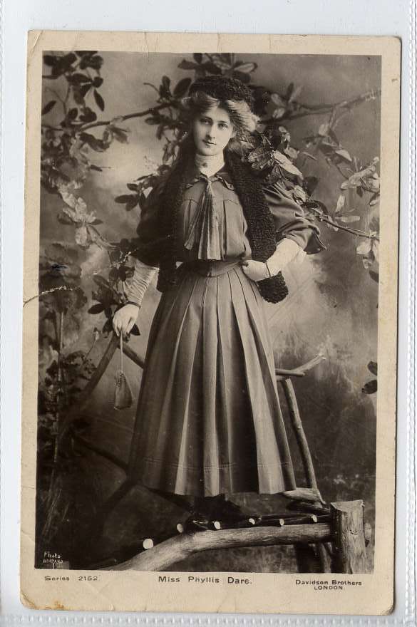 (Lc316-361) Real Photo of Miss Phyllis Dare 1906 Used G | eBay