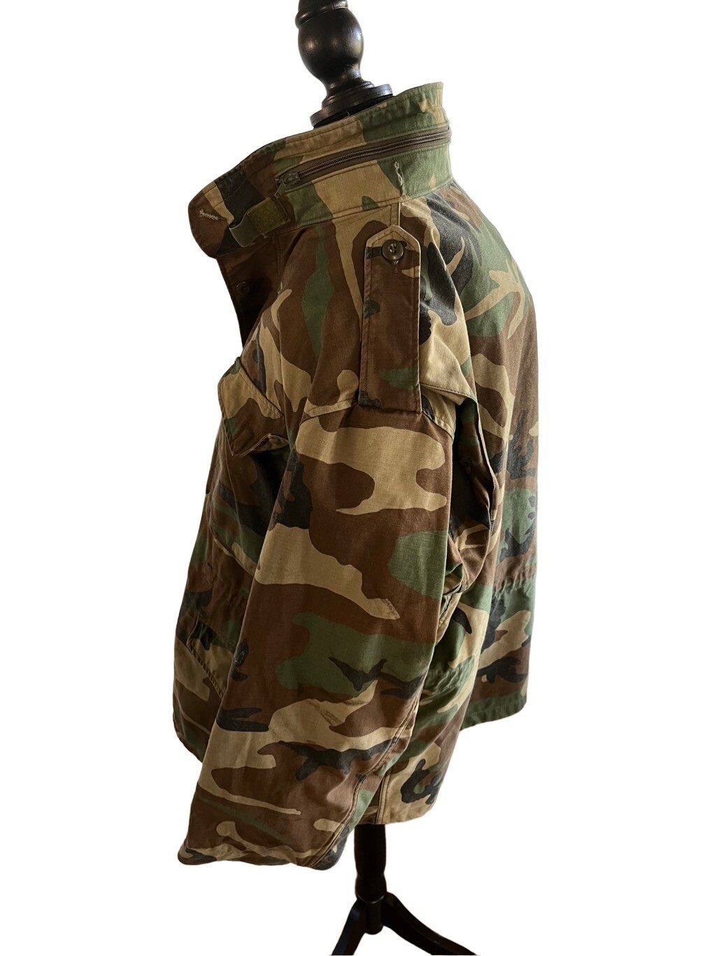 Camouflage US Military Issue Field Jacket Vintage Dis… - Gem