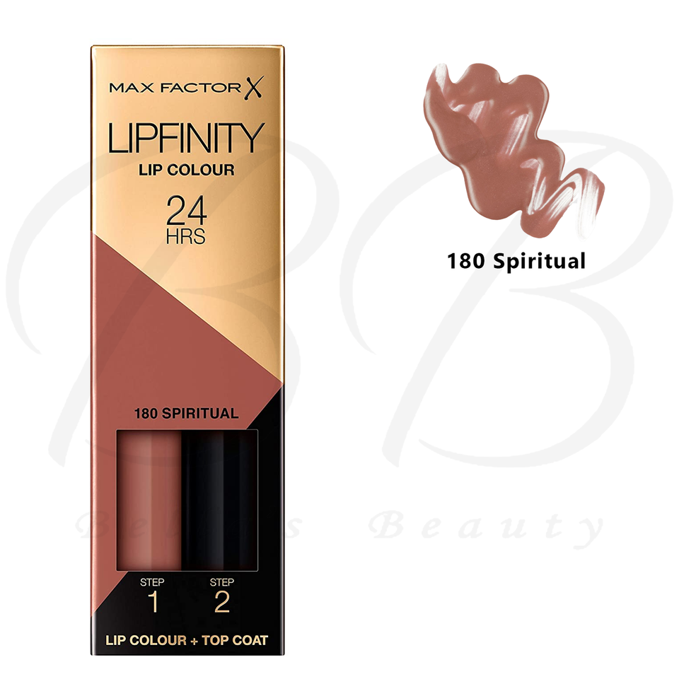 MAX FACTOR Lipfinity 2 Step Lip Colour + Top Coat 24Hrs Lip Tint ...