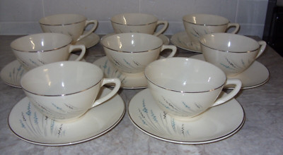 Edwin Knowles China Fantasy 8 Coffee Tea Cup and Saucer Sets 16 Pieces ...