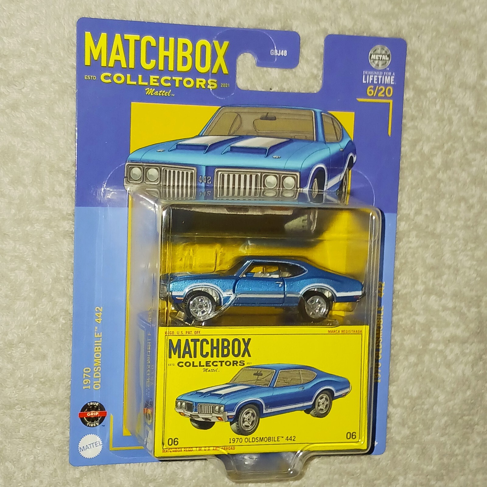 Matchbox Cars Collectors 1970 OLDSMOBILE 442 w/TRUE GRIP TIRES NEW ...