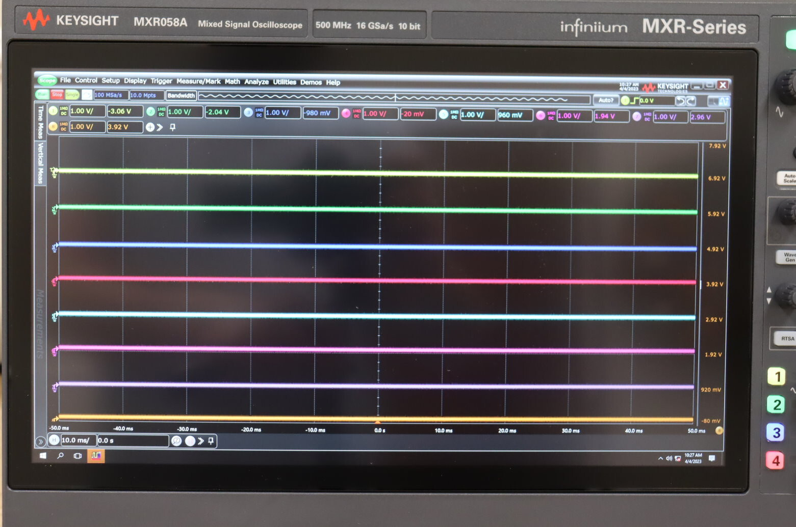 Keysight MXR058A Infiniium MXR Oscilloscope 500MHz, 8 Channels ...