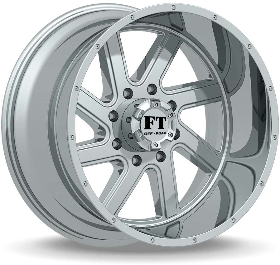 4 ~ 20x14 Full Throttle FT-1 TurbineChrome Wheels 8x180mm -76 fits nuer ...