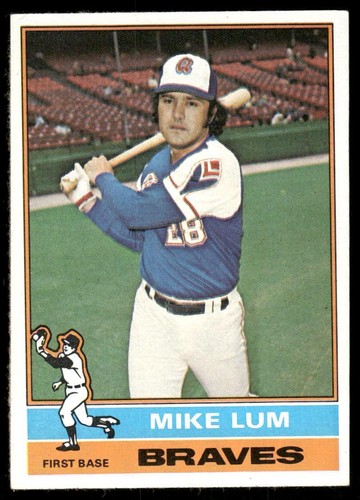 1976 Topps #208 Mike Lum Atlanta Braves Baseball Card | eBay