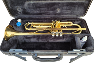 Yamaha Trumpet YTR 200AD Advantage Gold Brass Trumpet with Mouthpiece ...