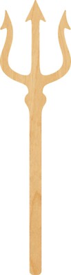 Trident Laser Cut Out Wood Shape Craft Supply - Woodcraft Cutout | eBay