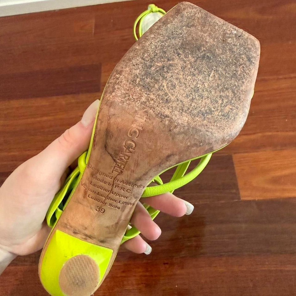 Manning Cartell Supersonic Neon Lime Heels 39 RRP$399 | eBay Australia