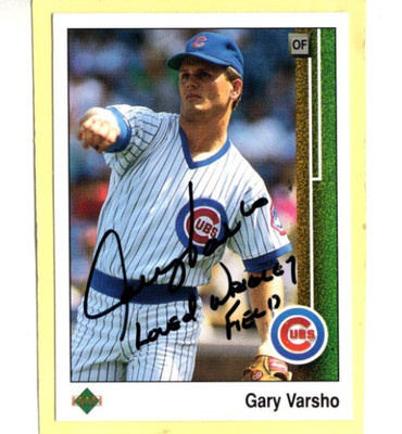 Autographed Gary Varsho Loved Wrigley Field added Cubs 1989 Upper deck ...