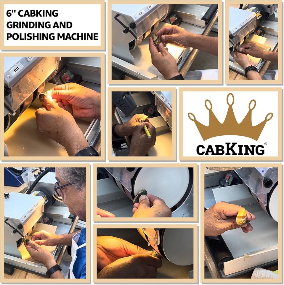CabKing 6" Cabbing Machine | Lapidary Rock Grinder Polisher | Model ...