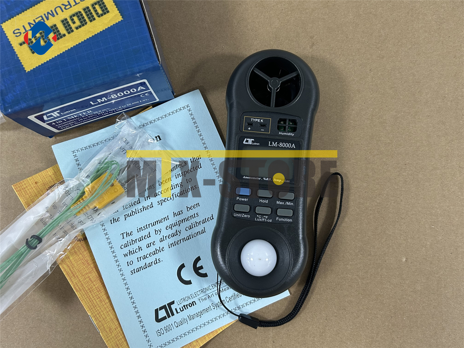 1pcs Lutron LM-8000A 4 in 1 Anemometer Humidity Light Meter Tester ...