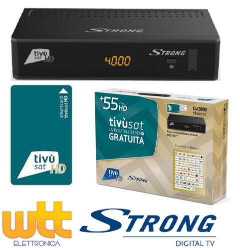 Decoder Satellitare Ufficiale Tivusat HD Tivu Sat Con Tessera Inclusa ...