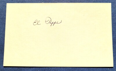 Elvin El Tappe signed autographed 3 x 5 card MLB 1954-62 (d.98) Cubs | eBay