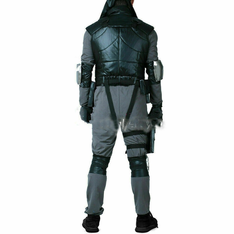 Metal Gear Solid Snake Cosplay Costume with Belts Set Men Halloween ...