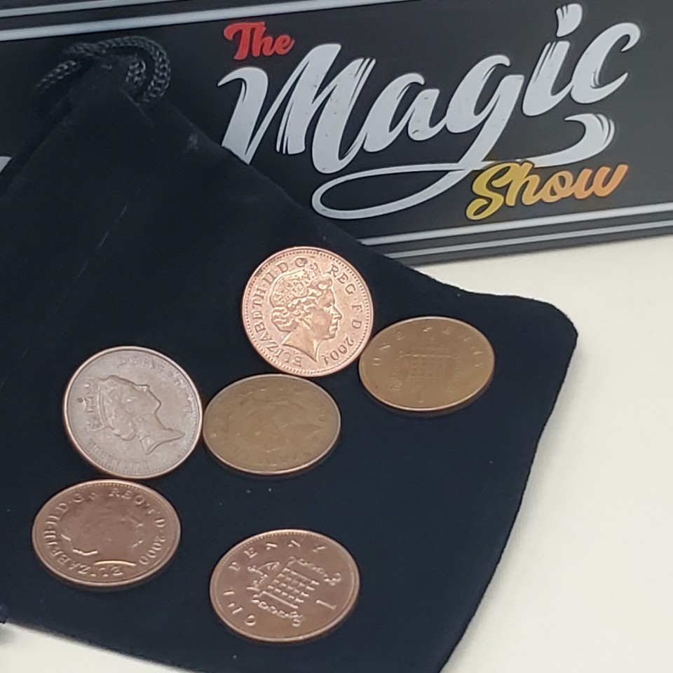 10 Coins - Atracted to Magnets - Magician Prop UK Pennies - Magnetic ...