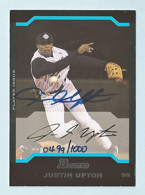 JUSTIN UPTON 2006 BOWMAN ORIGINALS BUY BACK AUTOGRAPH AUTO #499/1000 | eBay