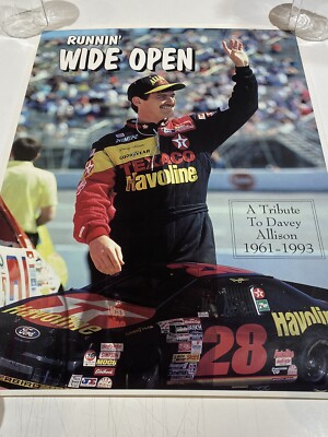 Nascar's A Tribute to Davey Allison - RUNNIN' WIDE OPEN 22.5" X 16.5 ...
