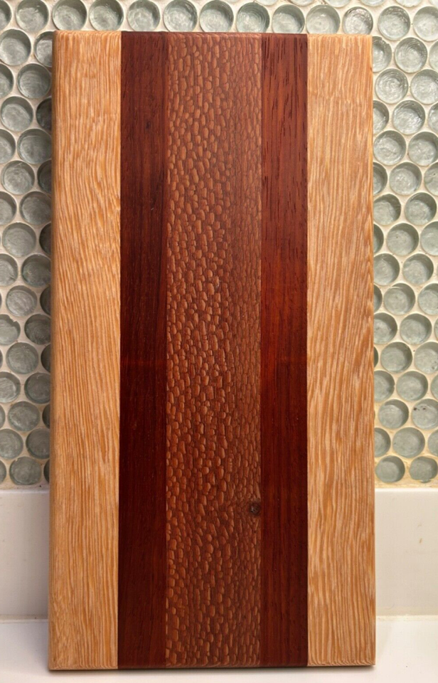 Handmade Wood Cutting Board 14” Long & 7” Wide With Beveled Edge | eBay