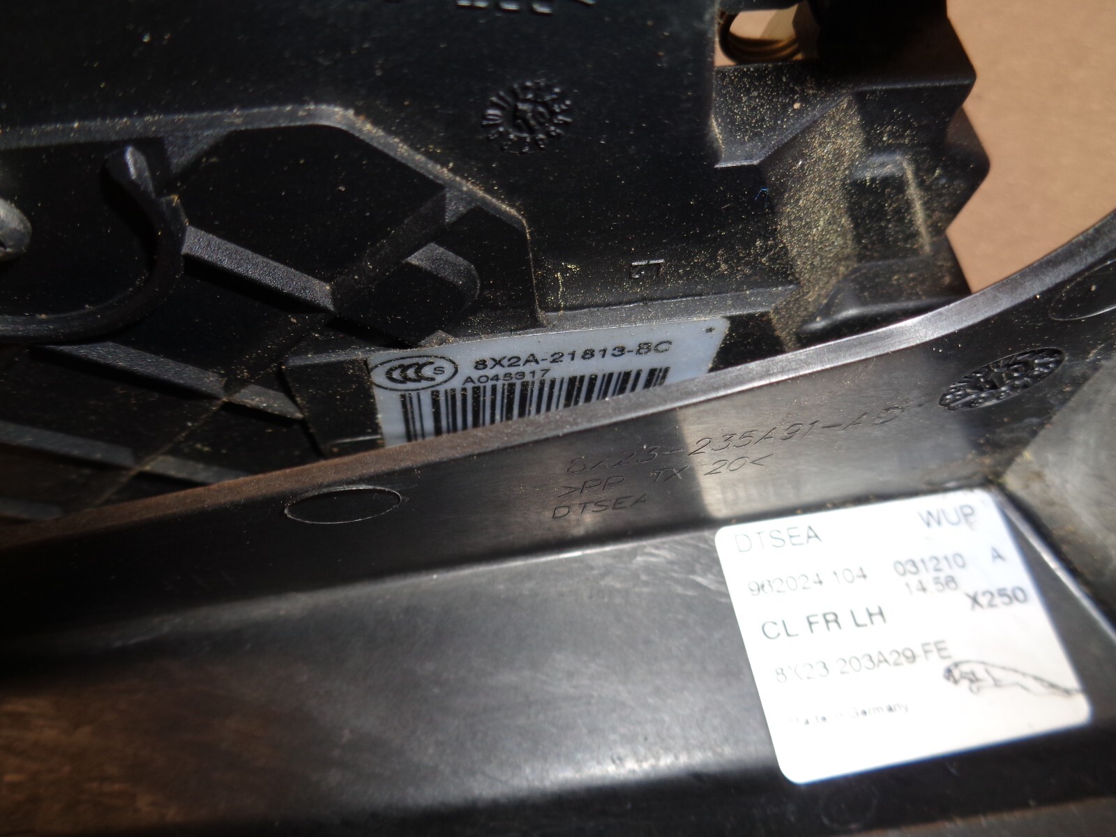 09-15 Jaguar XF Front Left Door Lock Latch Actuator 8X2A-21813-BC OEM ...