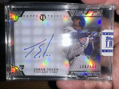 2015 Topps Tribute Framed Autographs #TAJOS Jorge Soler On Card Auto ...