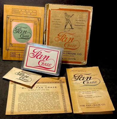 1904 Pre-War Antique Baseball Parlor Game Fan Craze Playing Cards ...