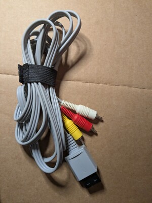 OFFICIAL OEM GENUINE Nintendo Wii Wii U AV VIDEO COMPOSITE CABLE RVL ...