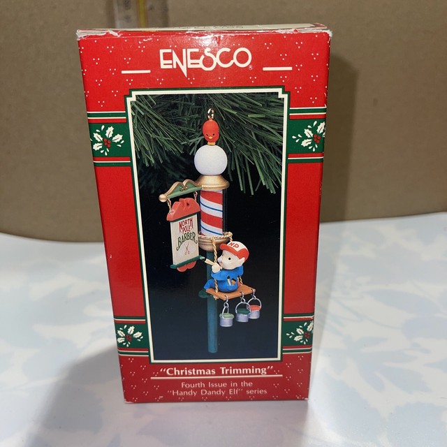 1991 Enesco Treasury Christmas Trimming - 4th Handy Dandy Elf Ornament ...