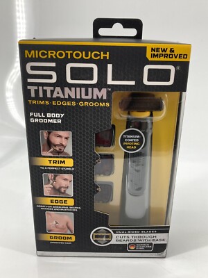 Micro Touch Solo Titanium Grooming Trimmer for Men 754502045402 | eBay